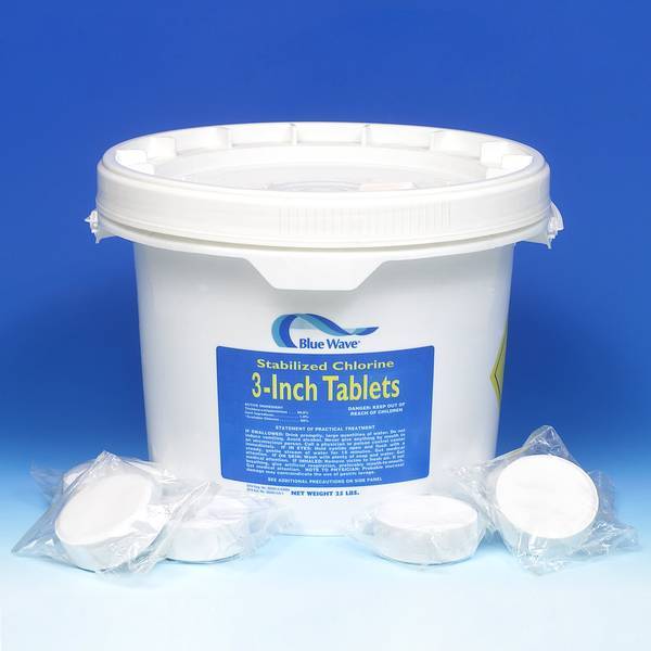 3" Tri-Chlor Chlorine Tablets 100 lb. Pail – Pool Supply Delivery