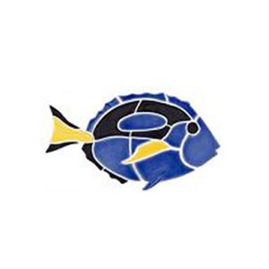 Artistry In Mosaics Aquatic Line Small Blue Regal Tang Mosaic Tile ...